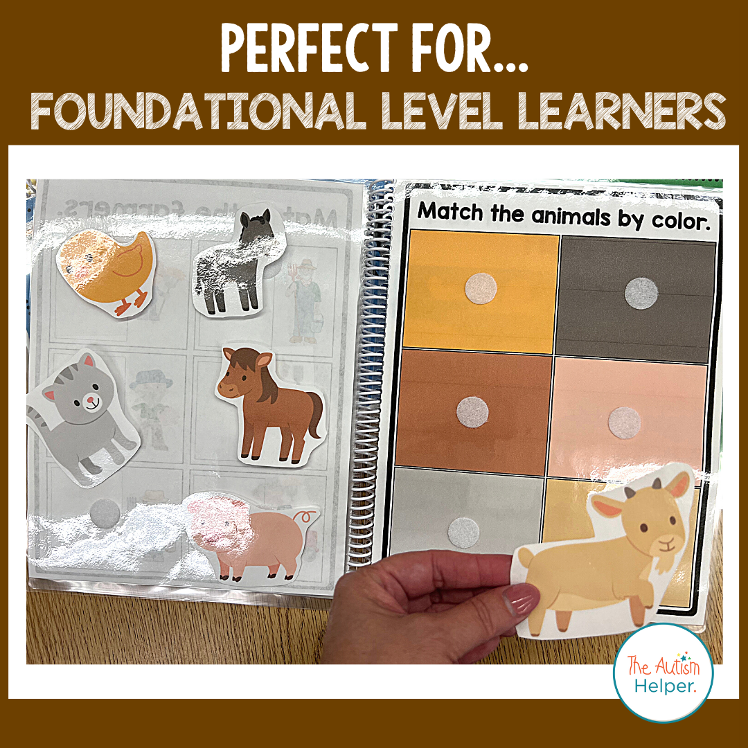 Easy Matching Weekly Workbooks - Farm Edition – The Autism Helper