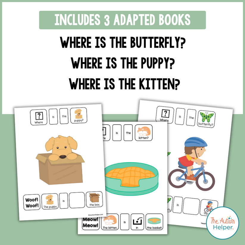 Where is the Animal? Preposition Adapted Book Series – The Autism Helper