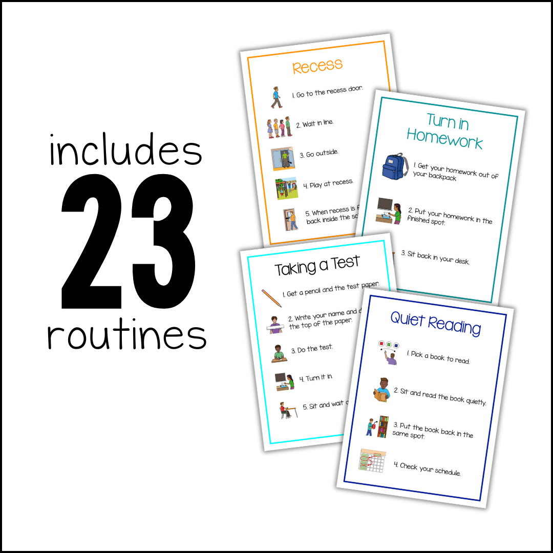 Classroom Routines Visuals – The Autism Helper