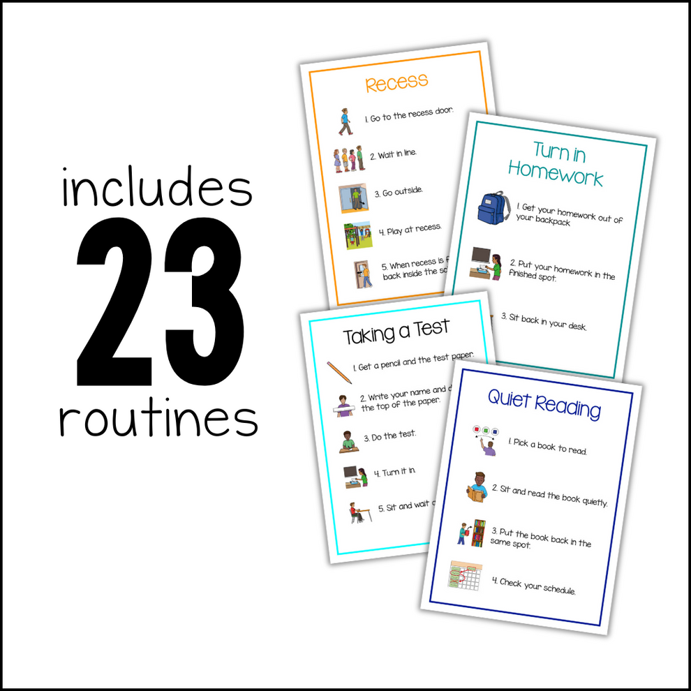 Classroom Routines Visuals – The Autism Helper