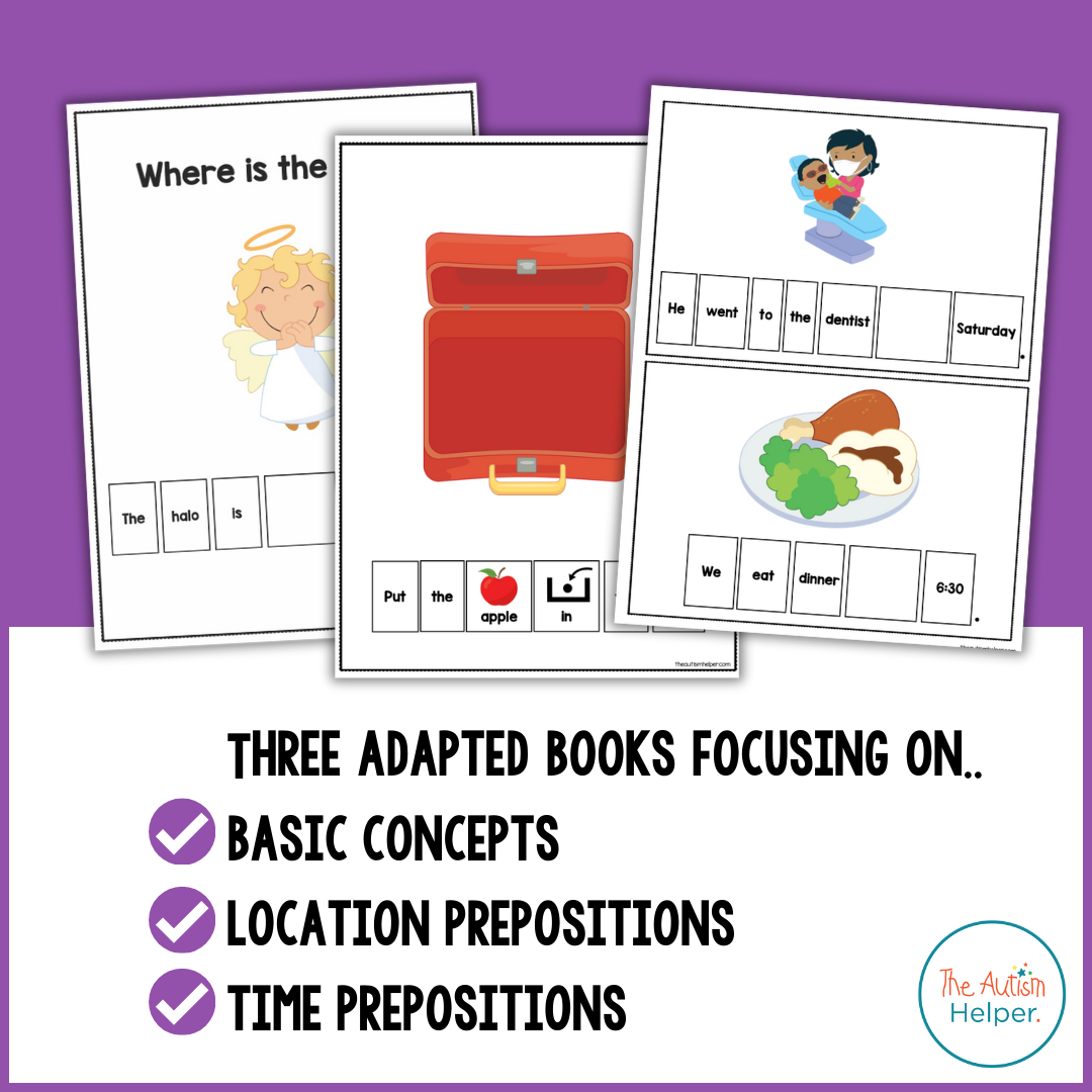 Preposition Adapted Book Series – The Autism Helper