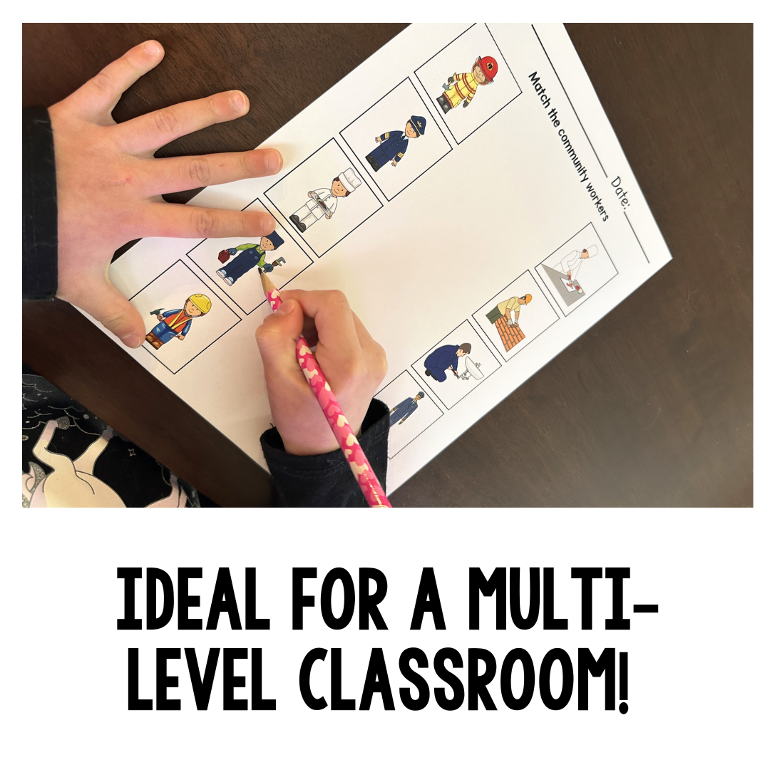Community Helpers Differentiated Unit – The Autism Helper