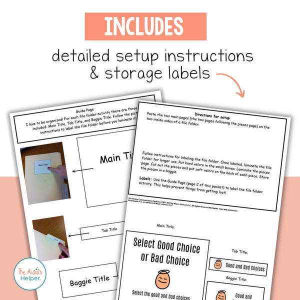 Behavior File Folder Activities – The Autism Helper