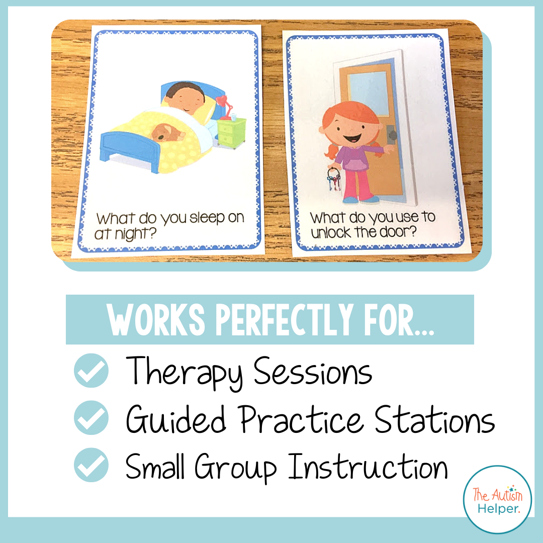 Wh-Question Task Card Set – The Autism Helper