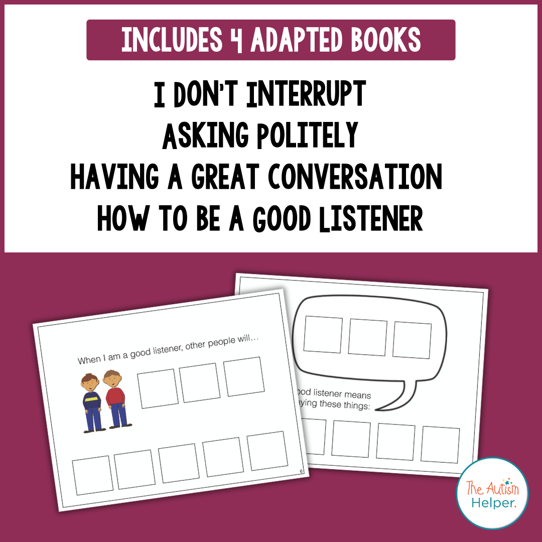 Communication Skills: Social Story Adapted Book Series – The Autism Helper