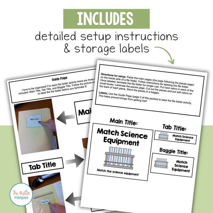 Science File Folder Activities – The Autism Helper