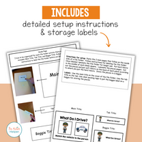 Vehicle Themed File Folder Activities – The Autism Helper