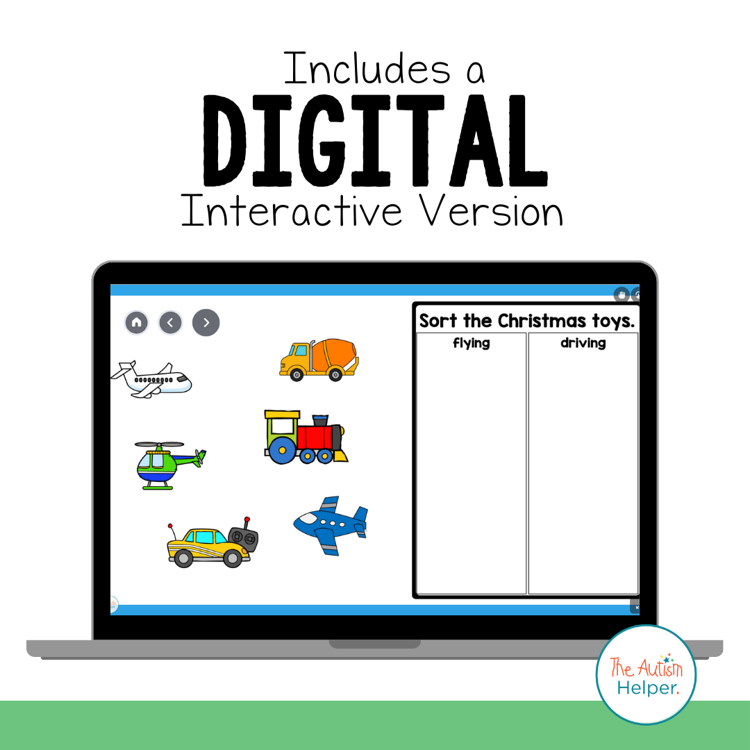 Intermediate Matching Weekly Workbooks - Christmas – The Autism Helper