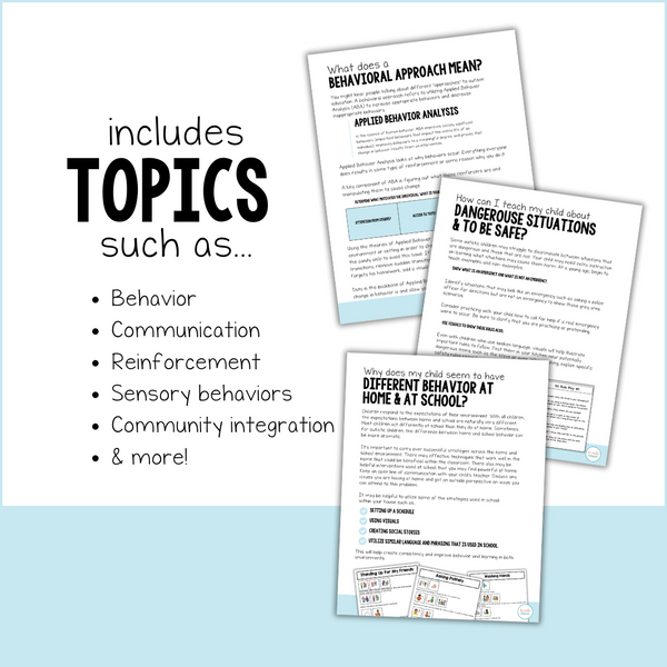 Autism Informational Handouts for Parents & Families – The Autism Helper