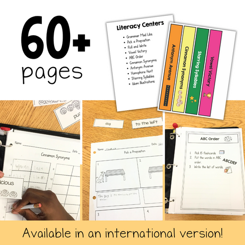 Language Arts Centers for Special Education – The Autism Helper