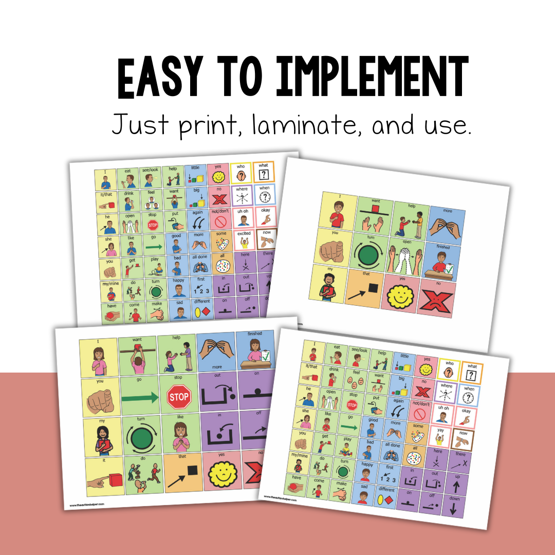 Core Board Set – The Autism Helper