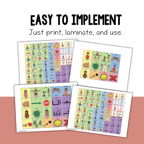 Core Board Set – The Autism Helper