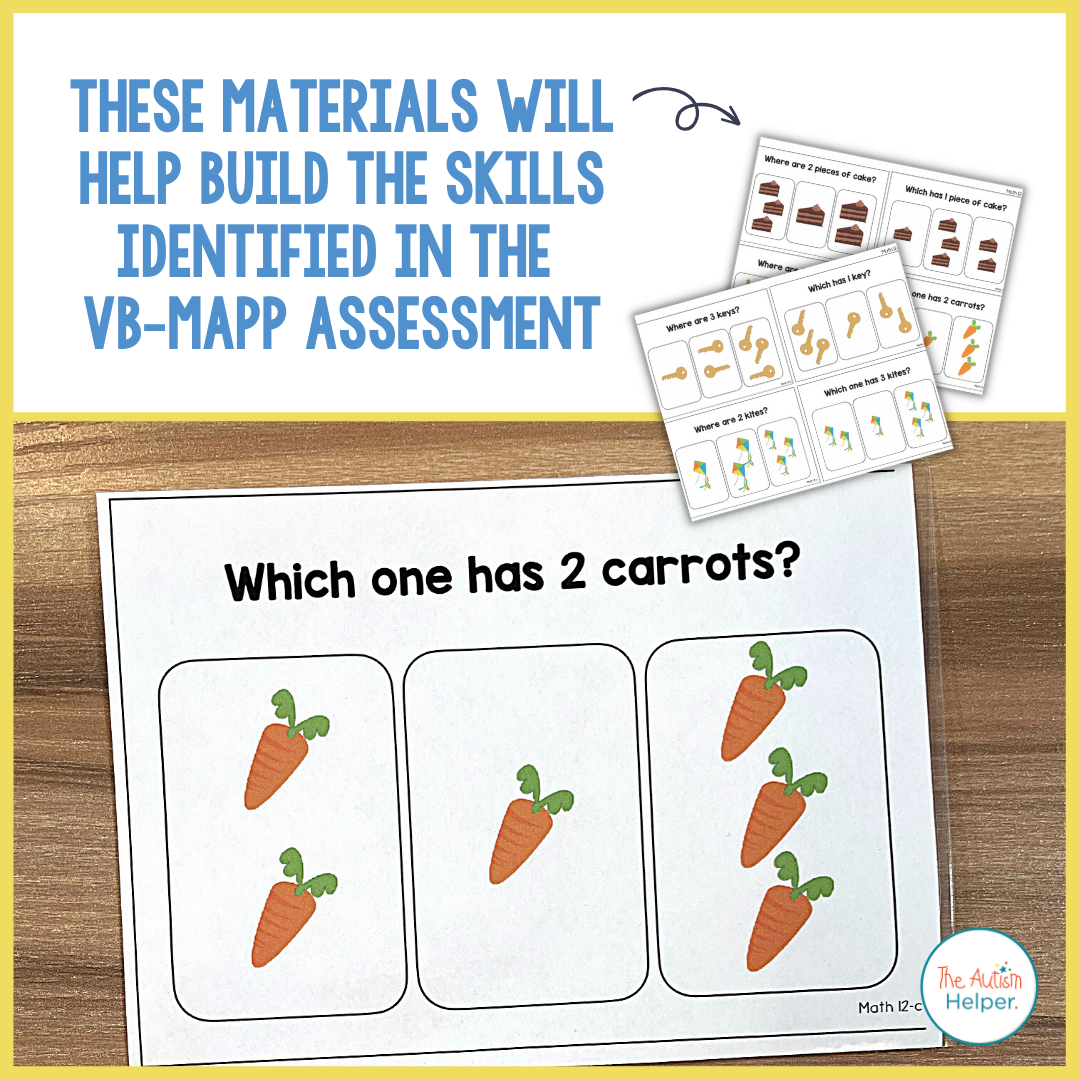 VB-MAPP Task Cards - Math Level 3 – The Autism Helper