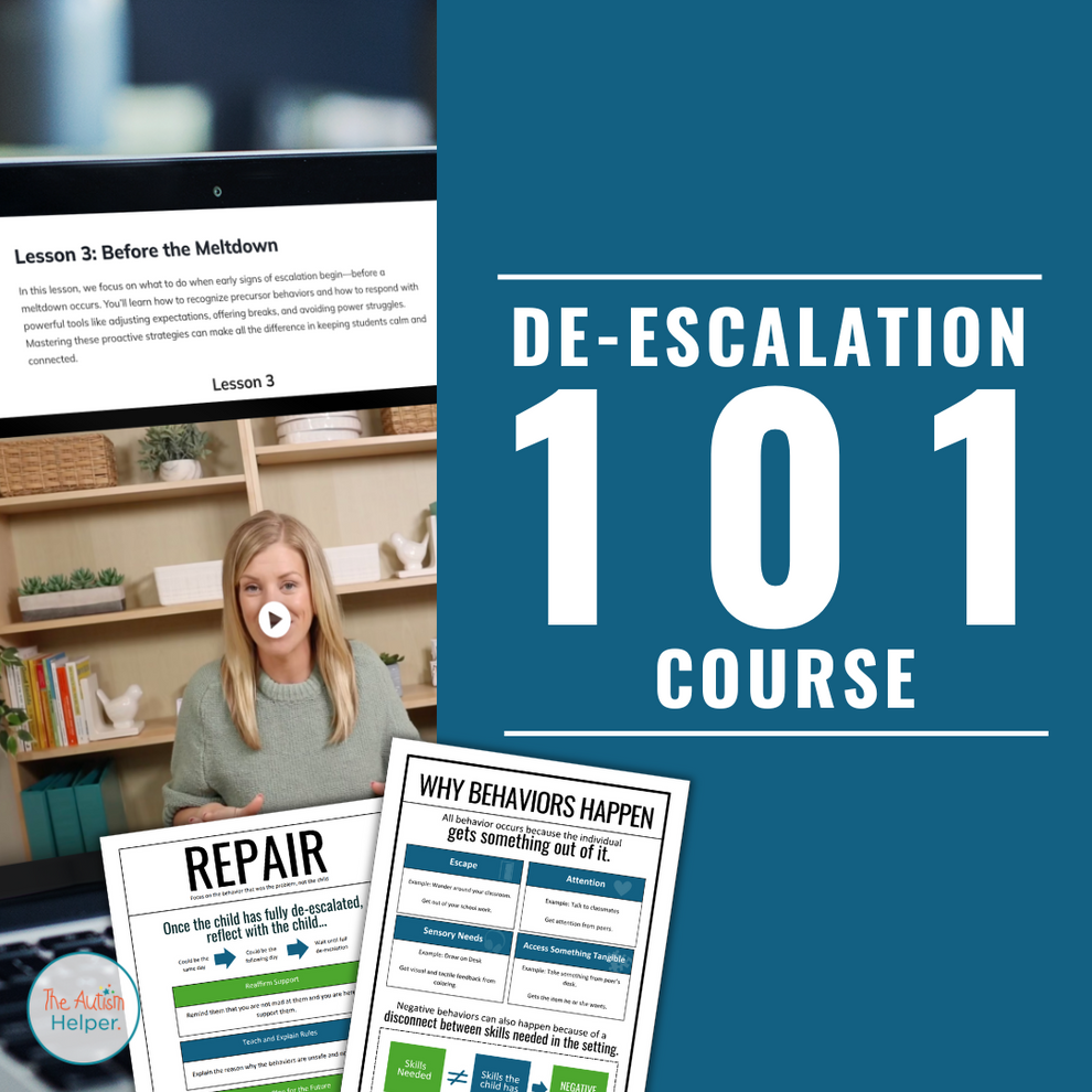 De-Escalation 101 Course – The Autism Helper