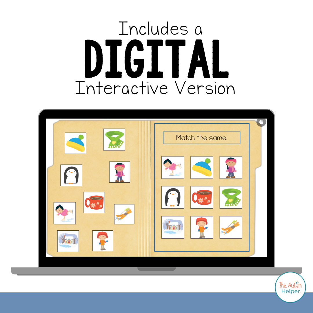 Winter File Folder Activities – The Autism Helper