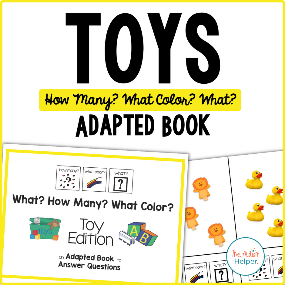 How Many? What Color? What? Adapted Books – The Autism Helper