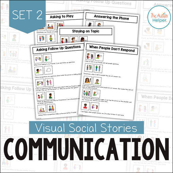 Visual Social Stories: Communication Set 2 – The Autism Helper
