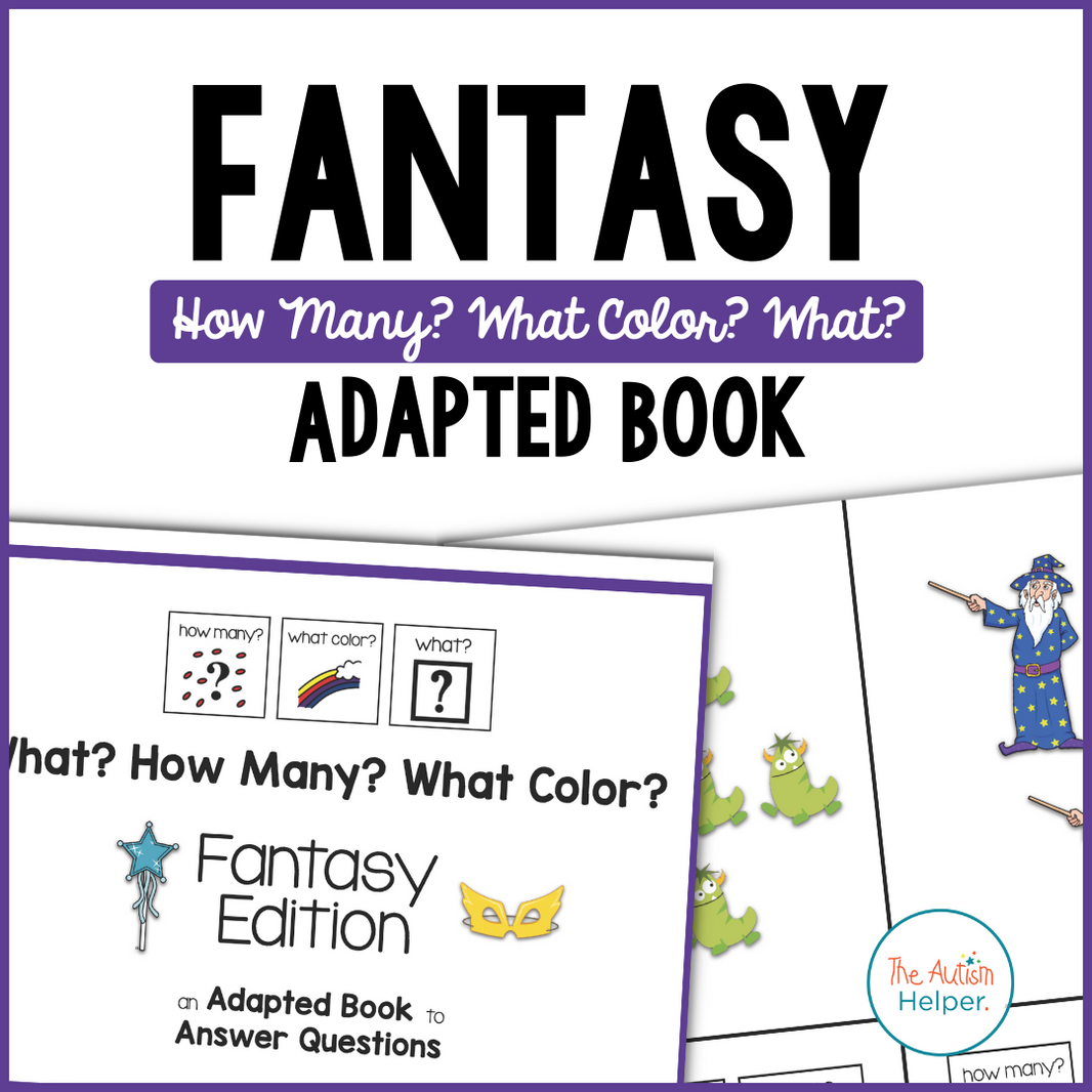 How Many? What Color? What? Adapted Books – The Autism Helper