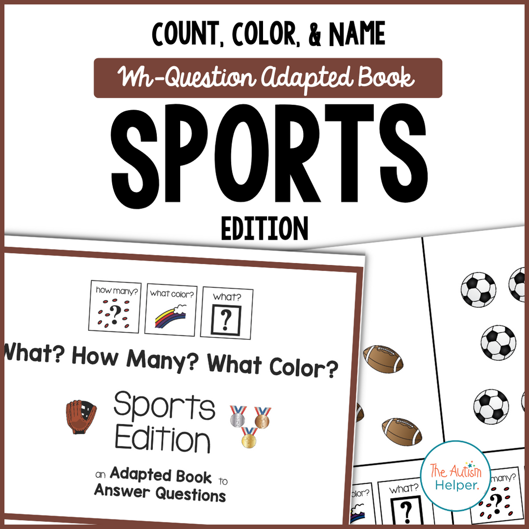 Count, Color, & Name Wh-Question Adapted Books – The Autism Helper
