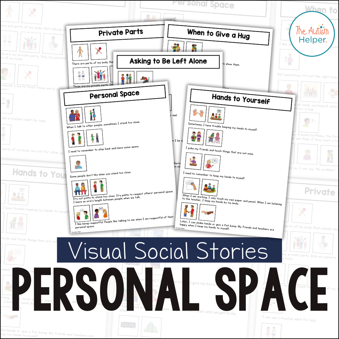 Visual Social Stories: Personal Space Set – The Autism Helper