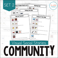 Visual Social Stories - Community Set 2 – The Autism Helper