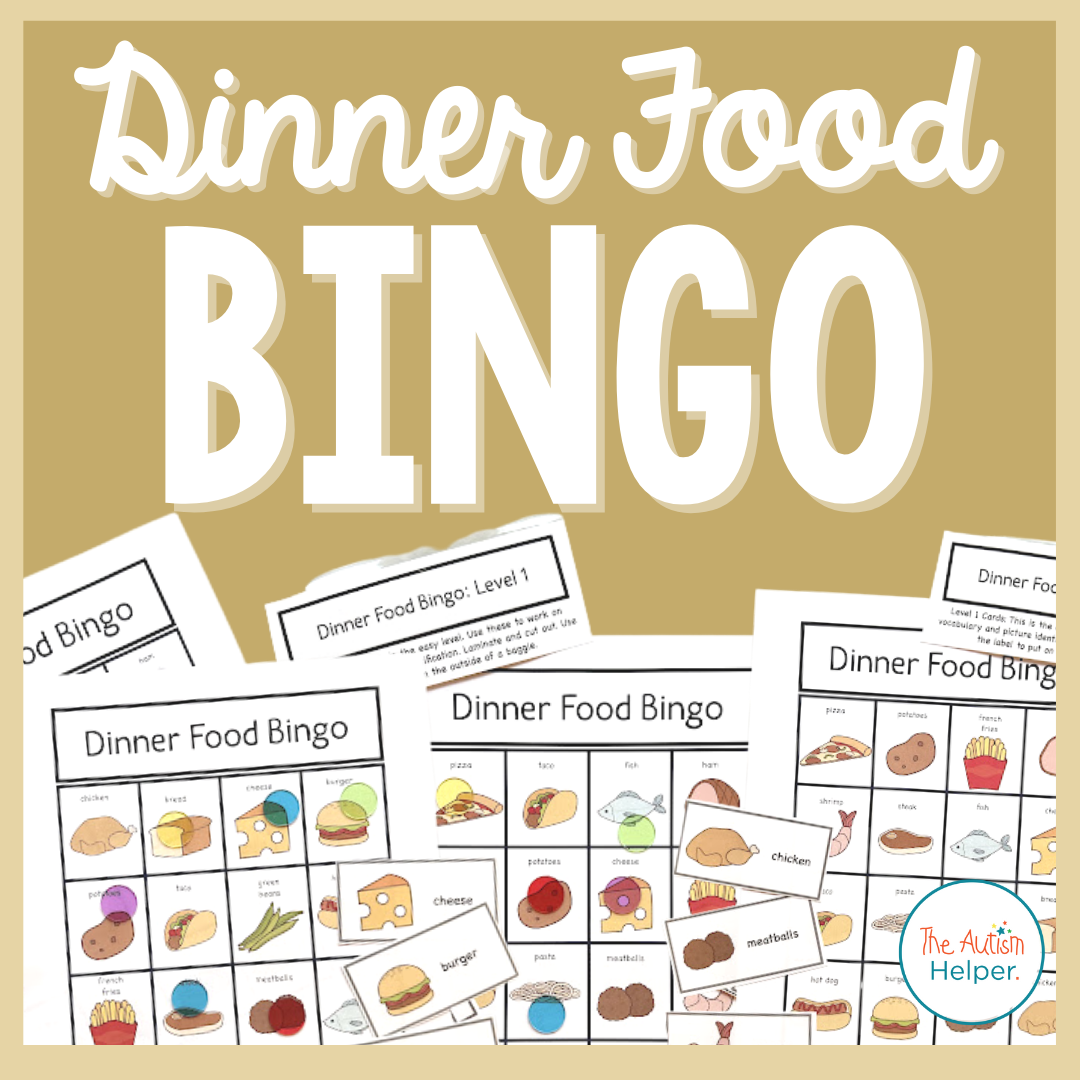 Dinner Food Bingo – The Autism Helper