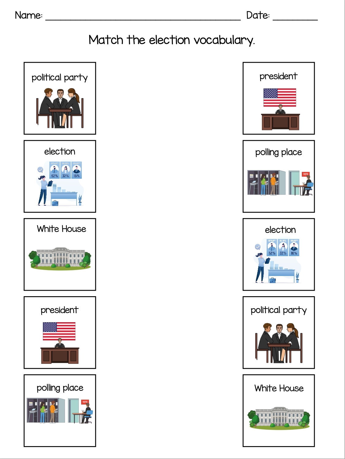 United States Election Unit {Includes 2024 Election} – The Autism Helper