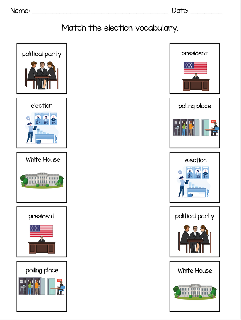 United States Election Unit {Includes 2024 Election} – The Autism Helper