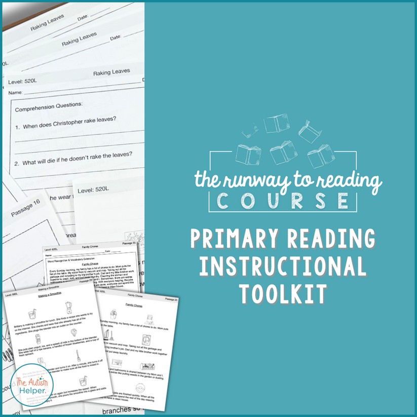 Primary Reading Instructional Toolkit – The Autism Helper