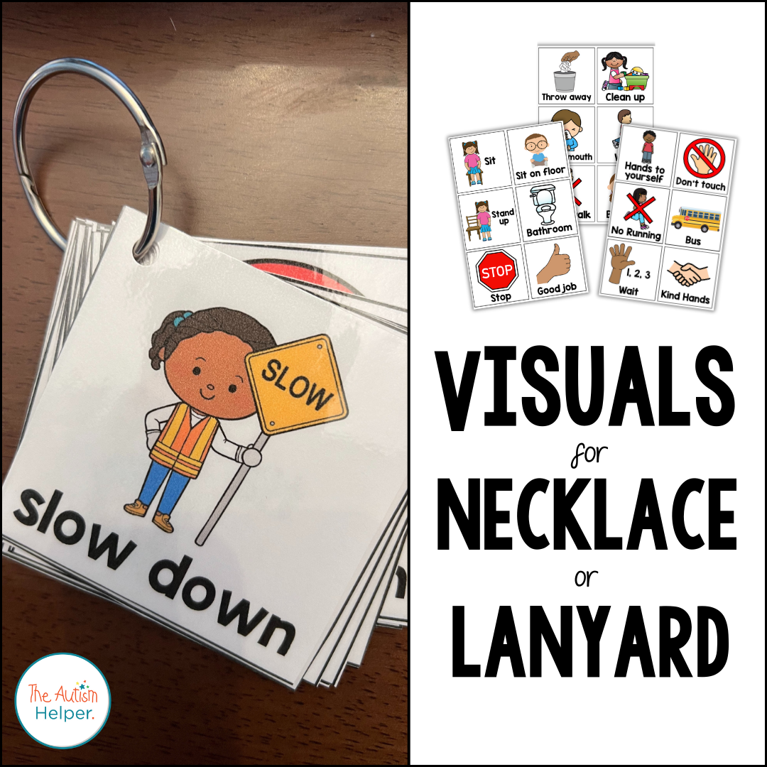 Visuals for Necklace or Lanyard – The Autism Helper