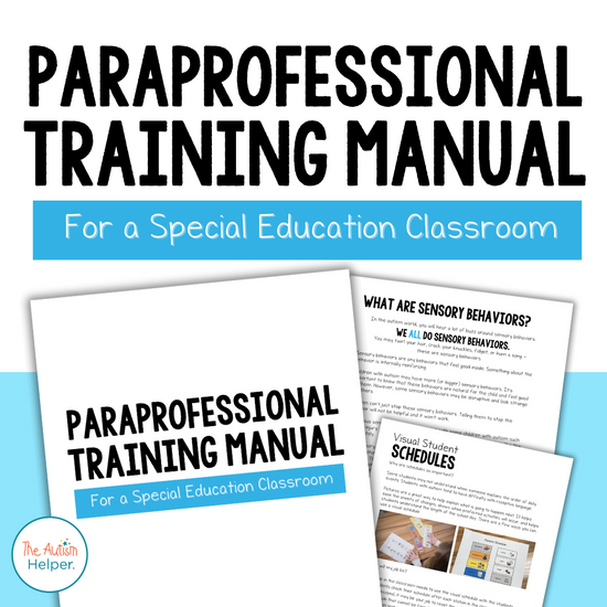 Paraprofessional Training Manual – The Autism Helper