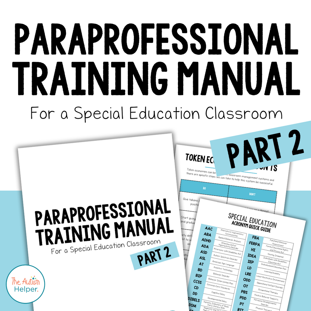 Educator Materials – The Autism Helper