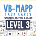VB-MAPP Task Cards: Function, Feature, and Class Level 3 – The Autism ...
