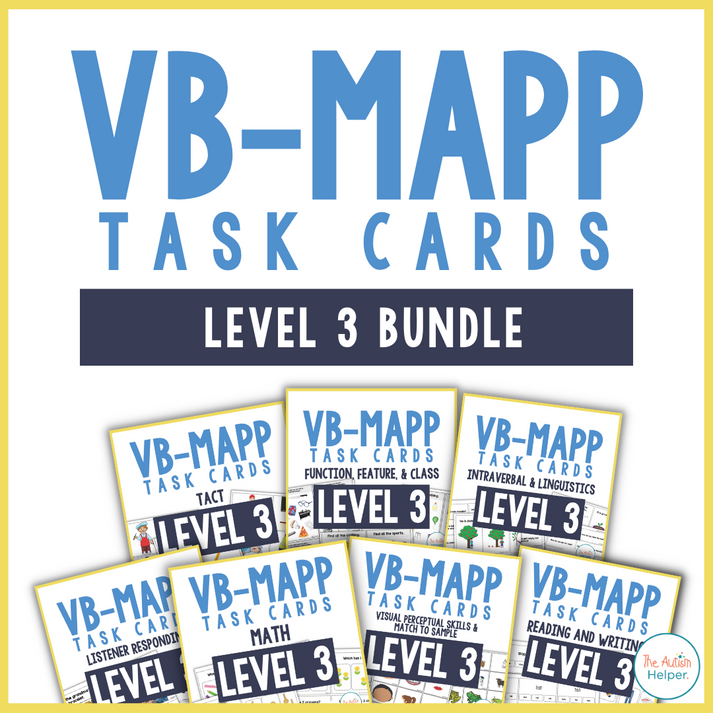 VB-MAPP Task Cards {LEVEL 3 BUNDLE} – The Autism Helper
