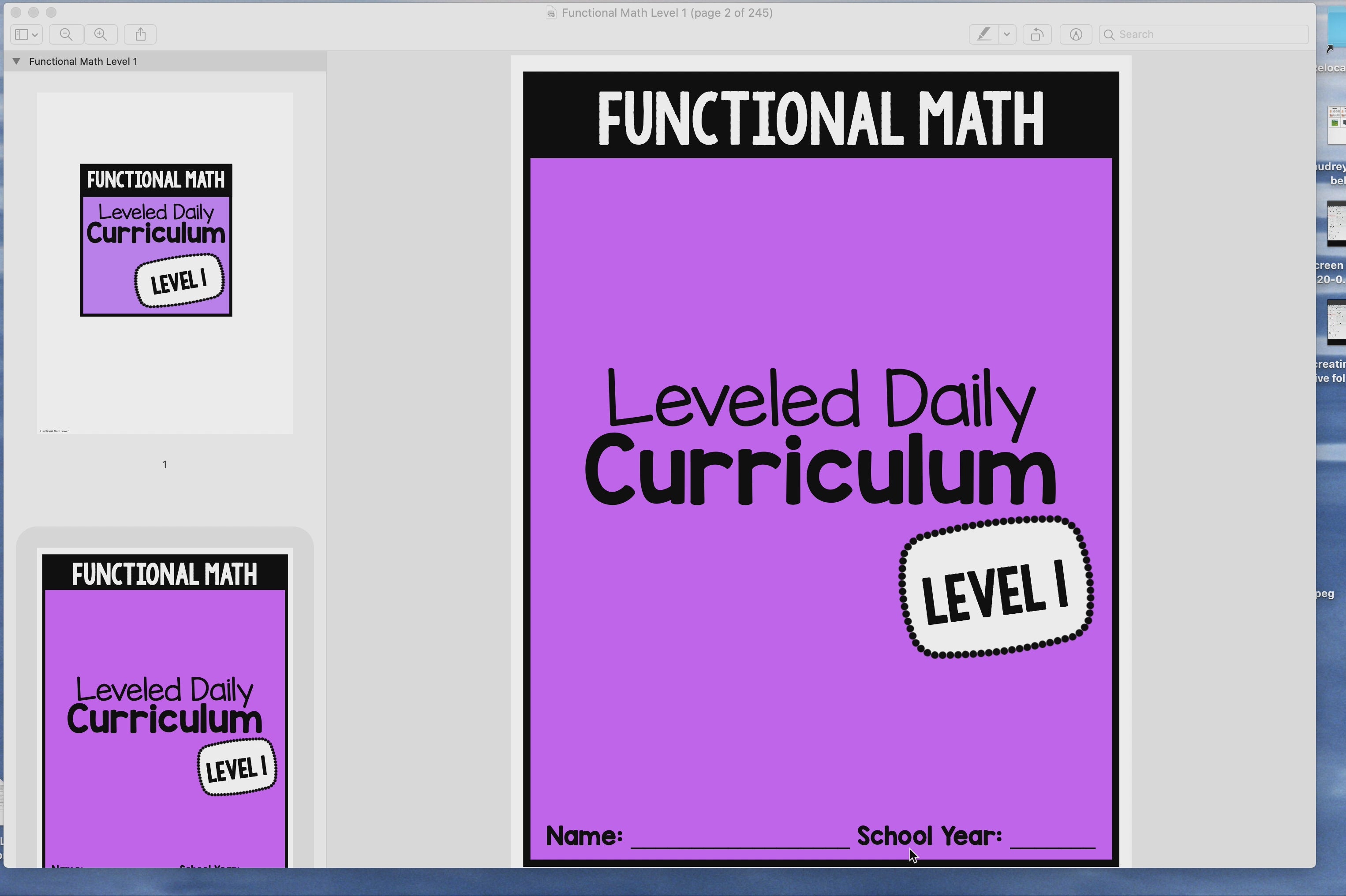 Functional Math Leveled Daily Curriculum {LEVEL 1} – The Autism Helper