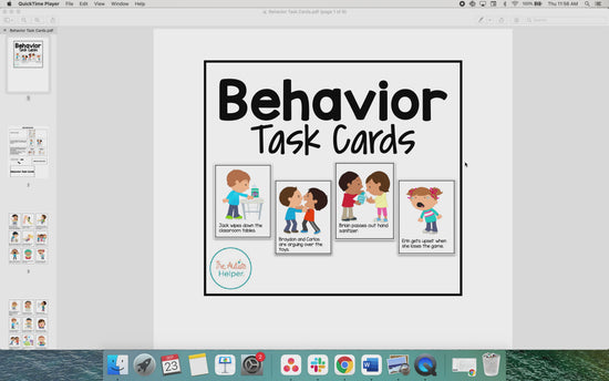 Behavior Task Cards – The Autism Helper