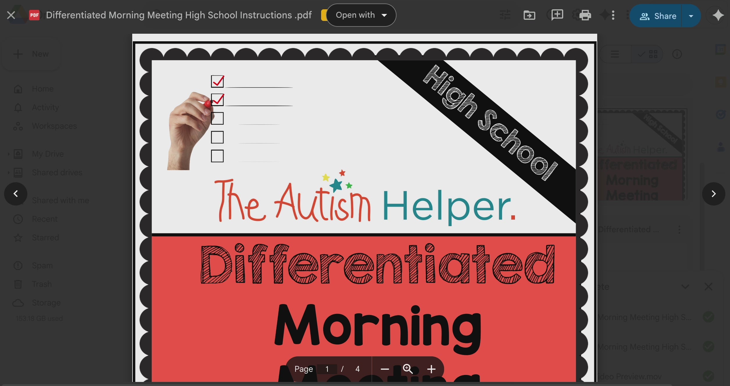 Differentiated Morning Meeting - High School Edition – The Autism Helper
