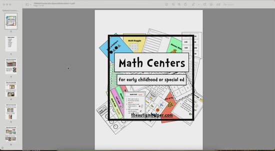 10 Math Centers for Special Education – The Autism Helper