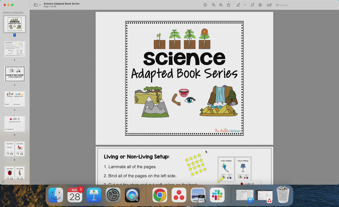 Science Adapted Book Series – The Autism Helper