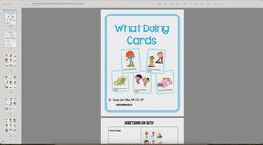 What Are You Doing? Present Progressive Task Cards – The Autism Helper