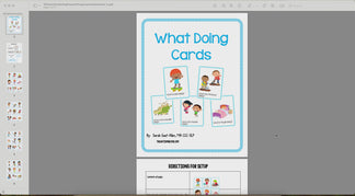 What Are You Doing? Present Progressive Task Cards – The Autism Helper