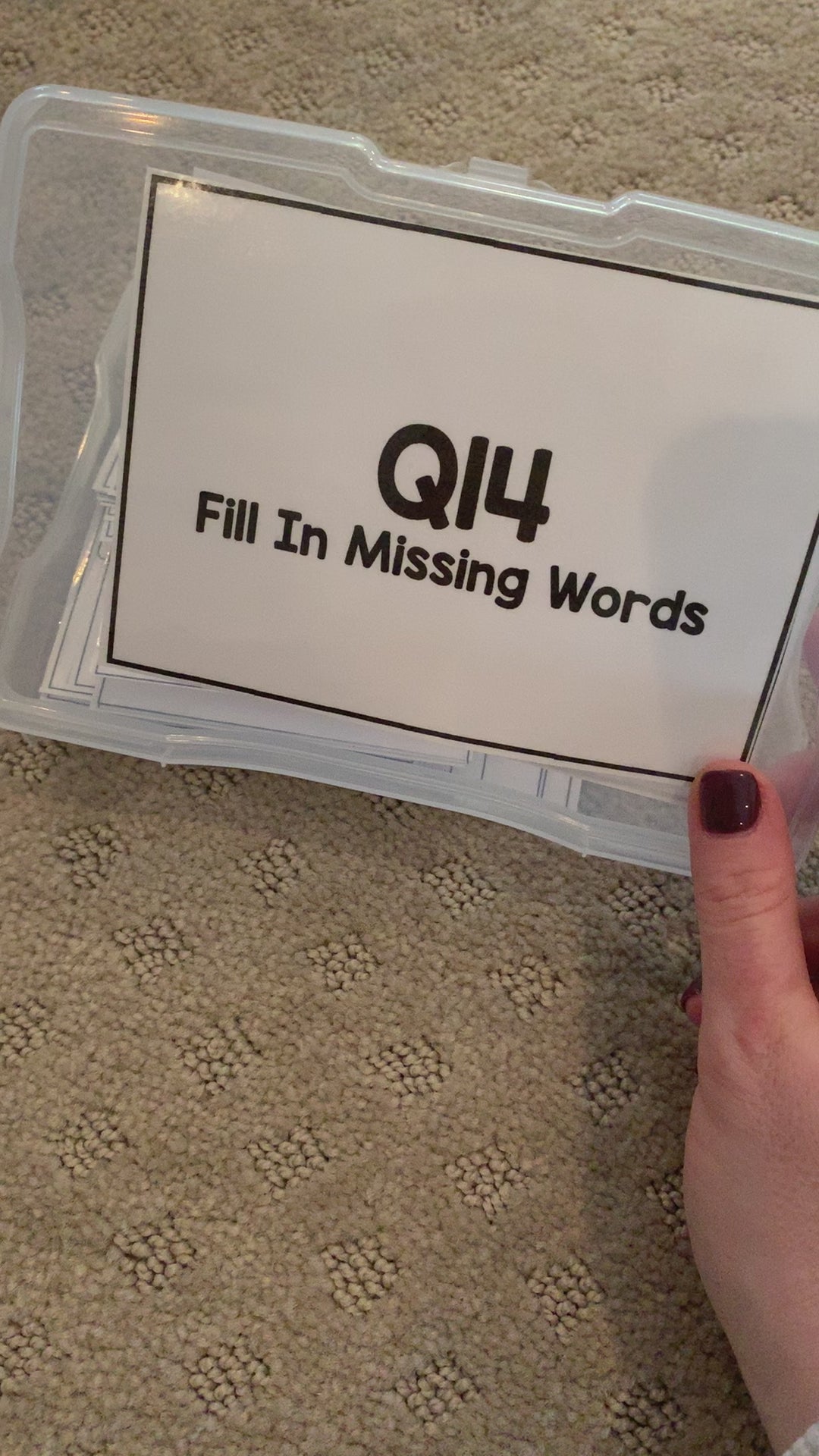 Reading Comprehension Task Cards [ABLLS-R Aligned Q14-Q17] – The Autism ...