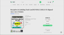 Receptive & Labeling Task Card BUNDLE [ABLLS-R Aligned ALL C & G TASKS ...