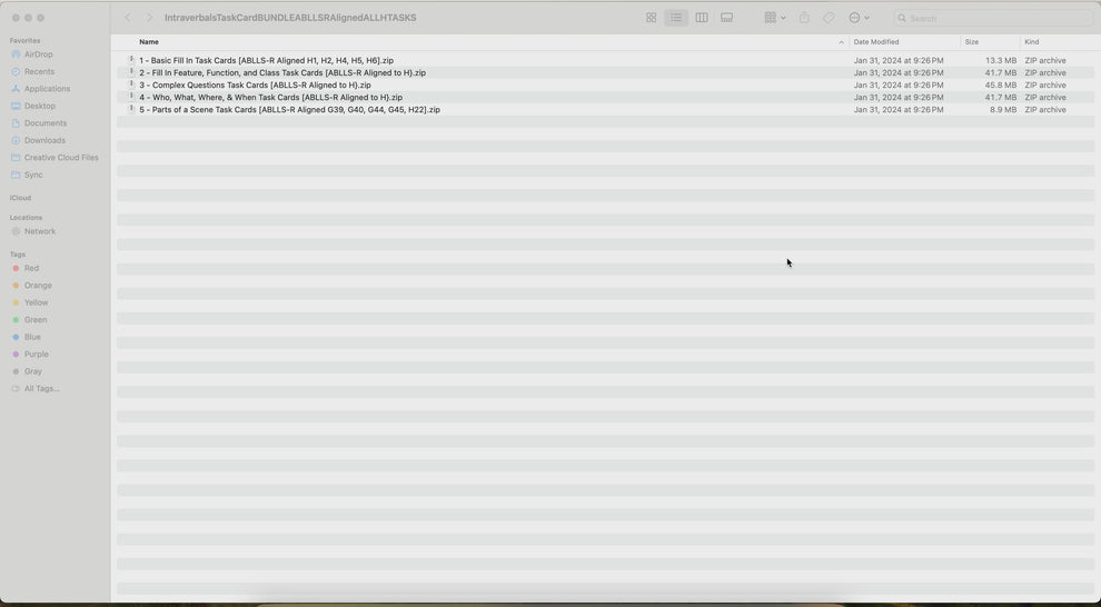 Intraverbals Task Card BUNDLE [ABLLS-R Aligned ALL H TASKS] – The ...