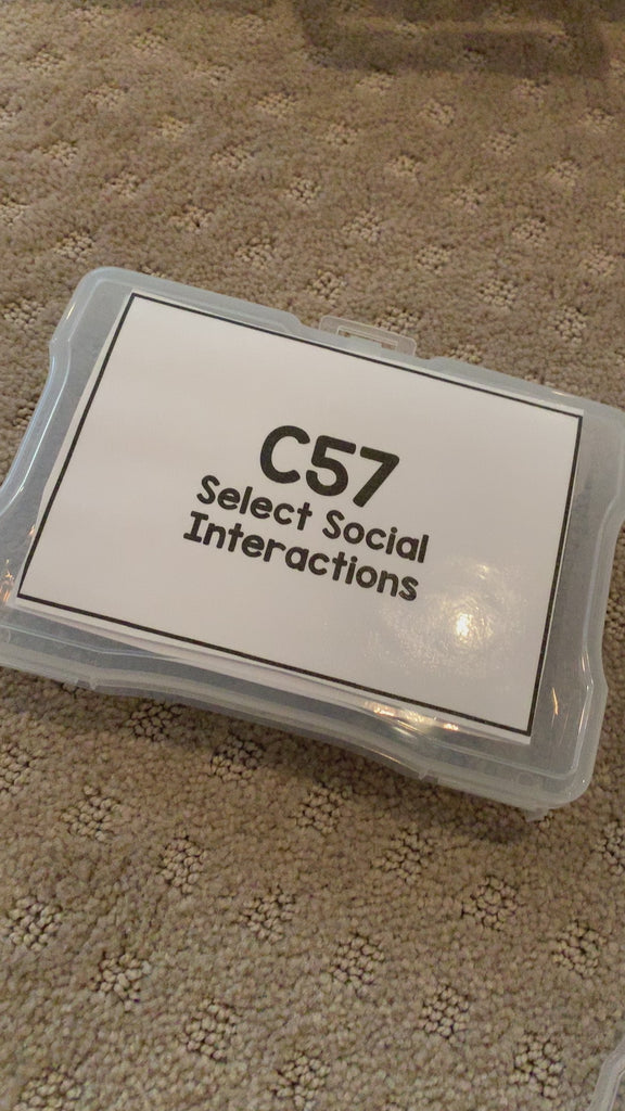 Social Interactions Task Cards [ABLLS-R Aligned C57, G46] – The Autism ...
