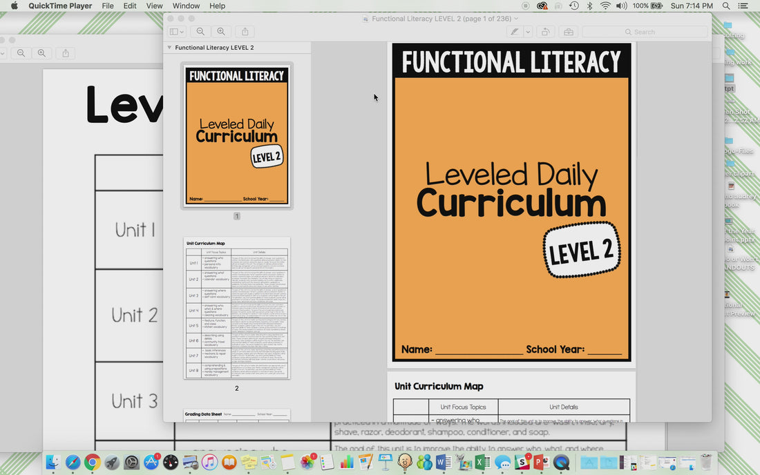 Functional Literacy Leveled Daily Curriculum {LEVEL 2} – The Autism Helper