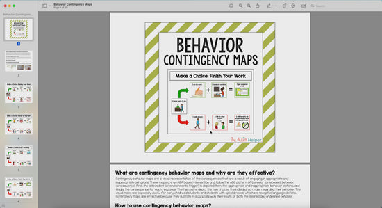 Behavior Contingency Maps – The Autism Helper