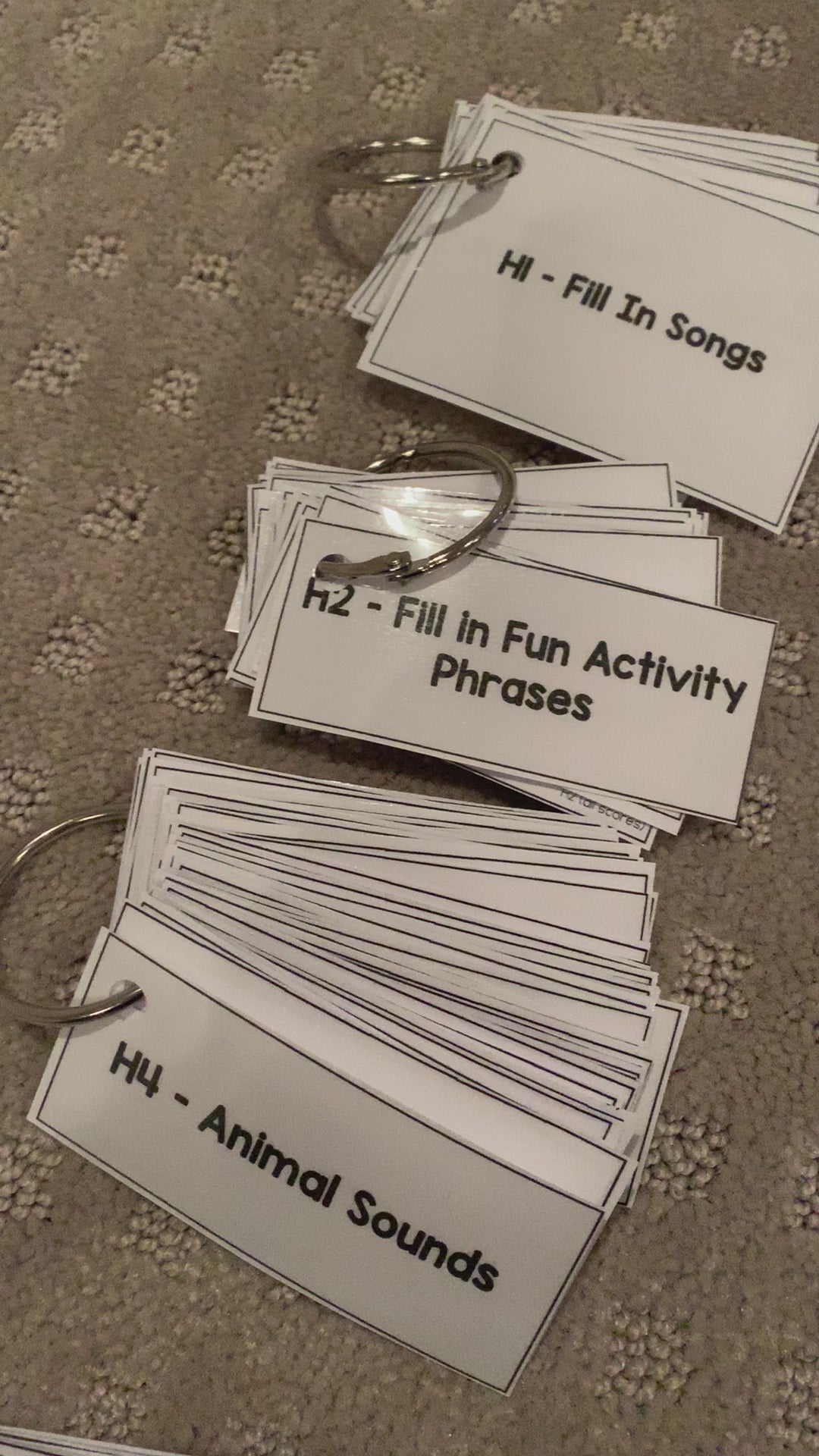 Basic Fill In Task Cards [ABLLS-R Aligned H1, H2, H4, H5, H6] – The ...