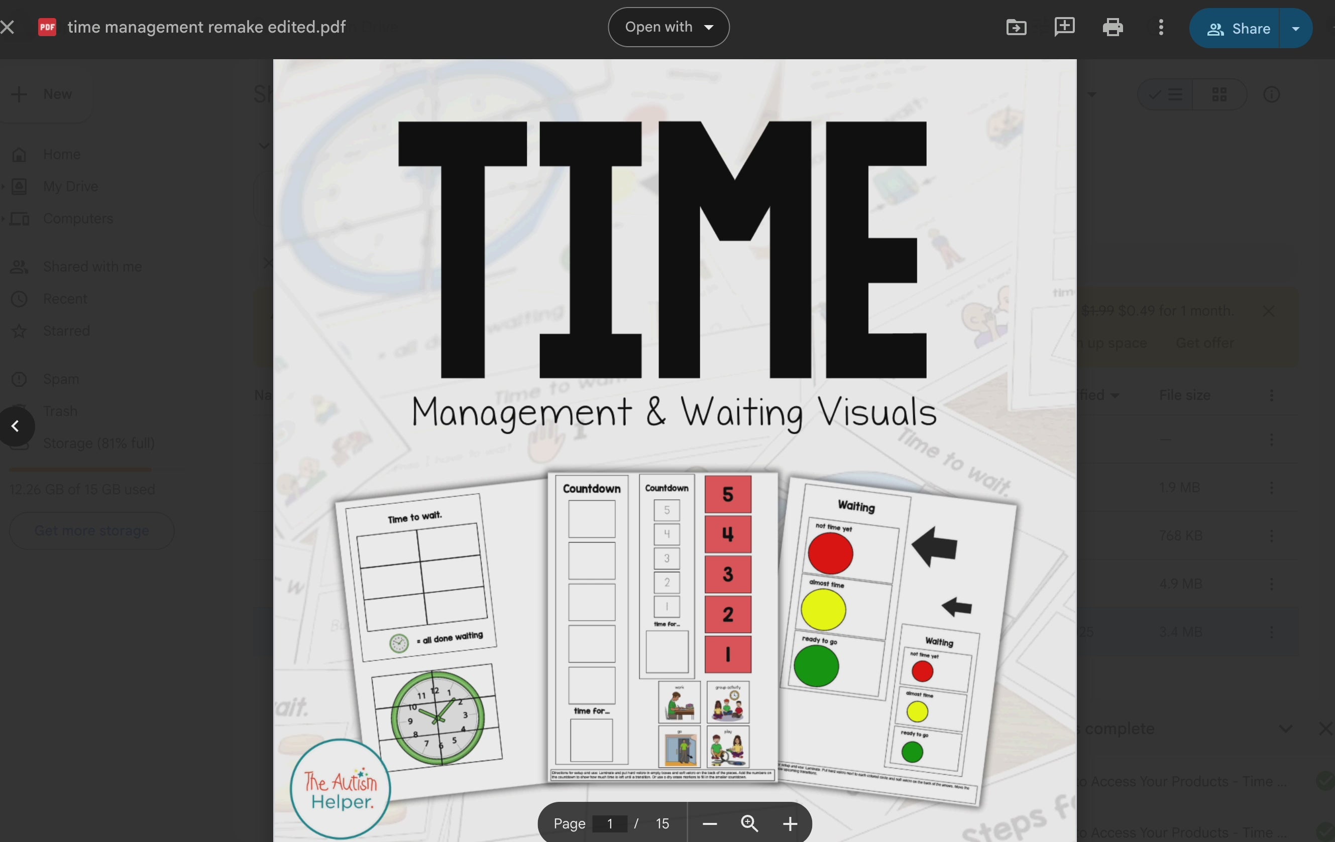 Time Management and Waiting Visuals – The Autism Helper