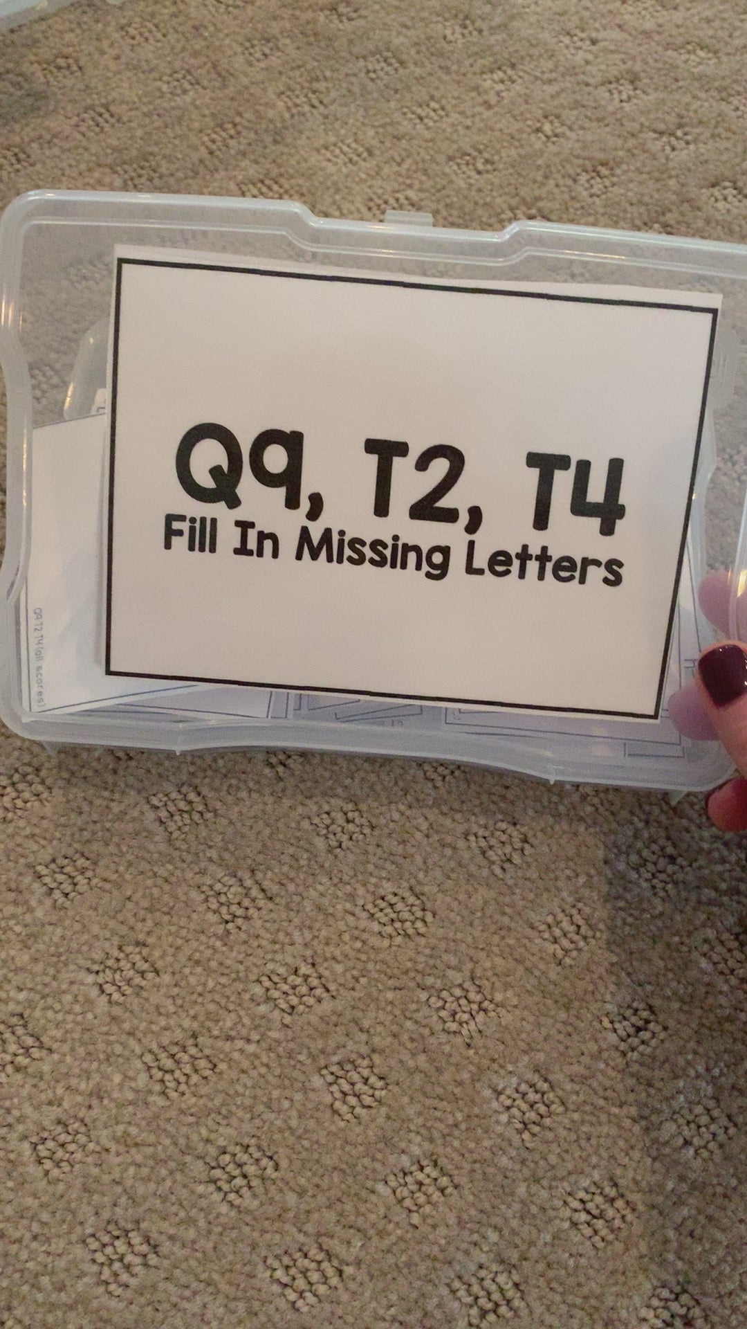 Read Words Task Cards [ABLLS-R Aligned Q9, Q10, Q11, Q12, Q13, T2, T4 ...